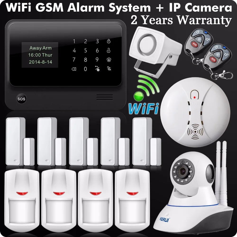 G90b Plus 2 4g Wifi Gsm Gprs Sms Intruder Wireless Home Security Alarm