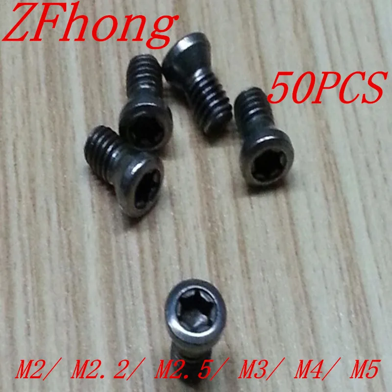 50pcs M2 M2.2,M2.5, M3,M3.5,M4,M5 Insert Torx Screw for Replaces Carbide Inserts CNC Lathe Tool ...