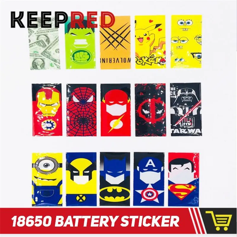 Original KEEPRED protector skin 18650 battery protected wrapper super ...