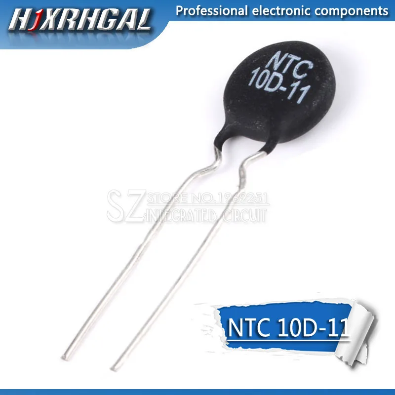 20pcs Ntc Thermistor Resistor Ntc 10d-11 Thermal Resistor Hjxrhgal ...