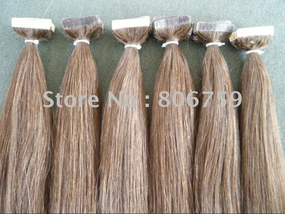 22 " 22 pulgadas 100 gramos #2 pegamento trama de la piel extensiones ...