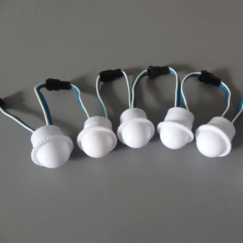 10pcs-DC12V-WS2811-26mm-Diameter-Milky-Cover-Shell-LED-Module-Point ...