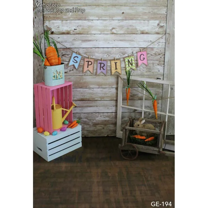 Custom vinyl cloth happy spring Easter photography backdrops for ...