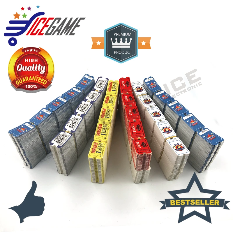 Arcade game machine tickets amusement park gift tickets 180g custom ...