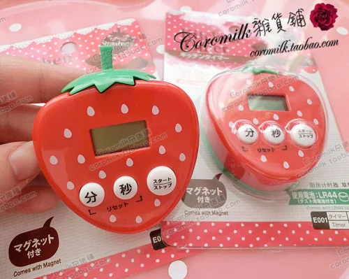 Daiso strawberry timer reminder|timer recorder|timer remindertimer ...