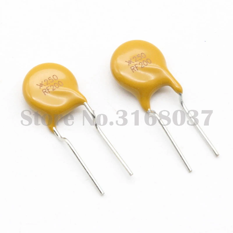 50pcs Pptc Resettable Fuse 250v 0.2a 200ma Pitch 5mm Dip Type - Fuses ...