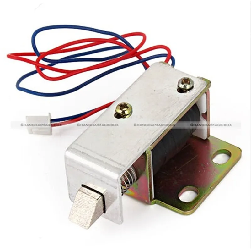 1 Pc Cabinet Door Electric Lock Assembly Solenoid DC 12V 0.6A Square ...