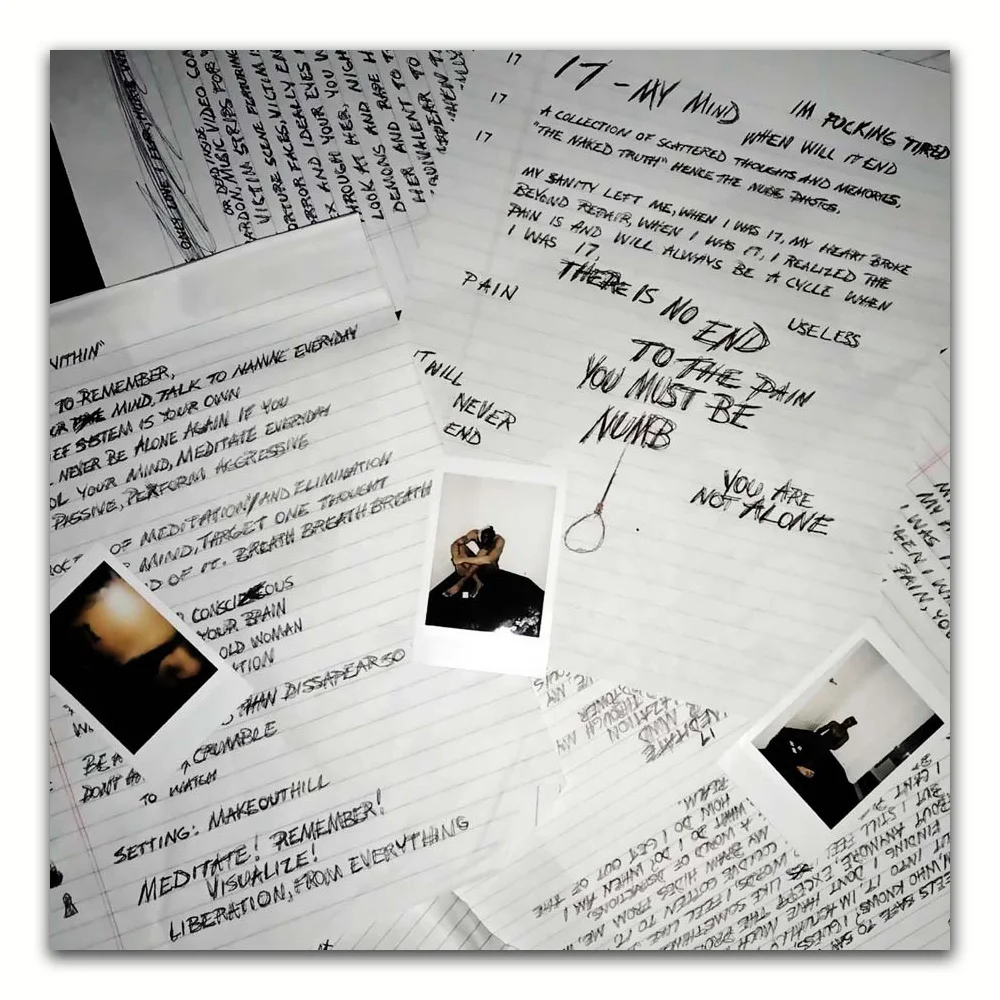 Tx038 Hot Xxxtentacion 17 New 2017 Ralbum Hip Hop Rap Music Cover 24x24 A3 A4 Poster Art Silk