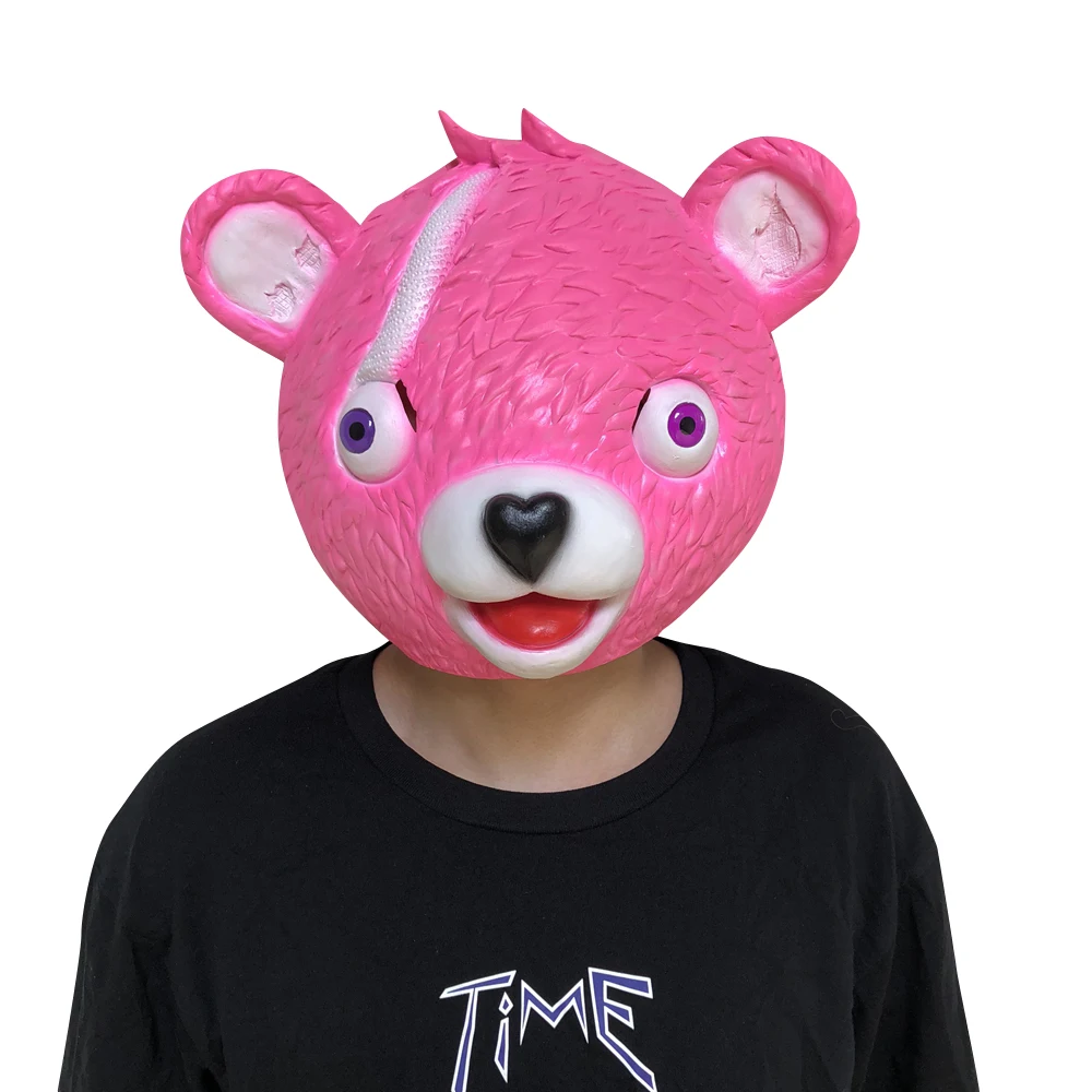 Women Cute Bear Head Mask Halloween Latex Adults Masks Cosplay Costumes ...