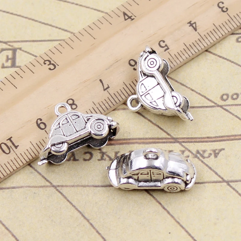 10pcs-Charms-3D-Car-23x15mm-Tibetan-Bronze-Silver-Color-Pendants ...