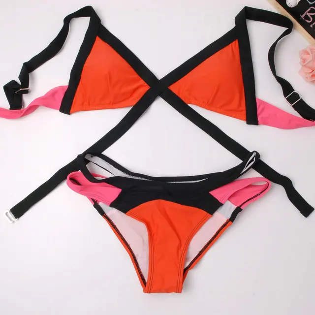 Parakini 2018 Summer New Swimsuit Sexy Bandage Bikinis Set Women