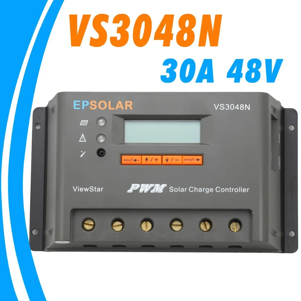 Купить 30а 48 в vs3048n контроллер заряда epsolar 48 в гель батарей для ...