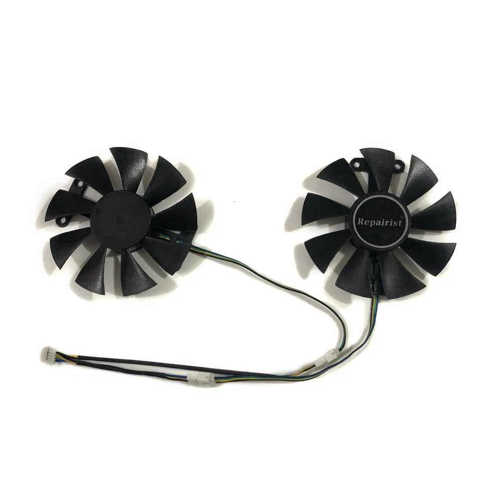 2pcs/set GTX1060 6GD5 X Gaming OC GPU Cooler Fan For ZOTAC GeForce GTX ...