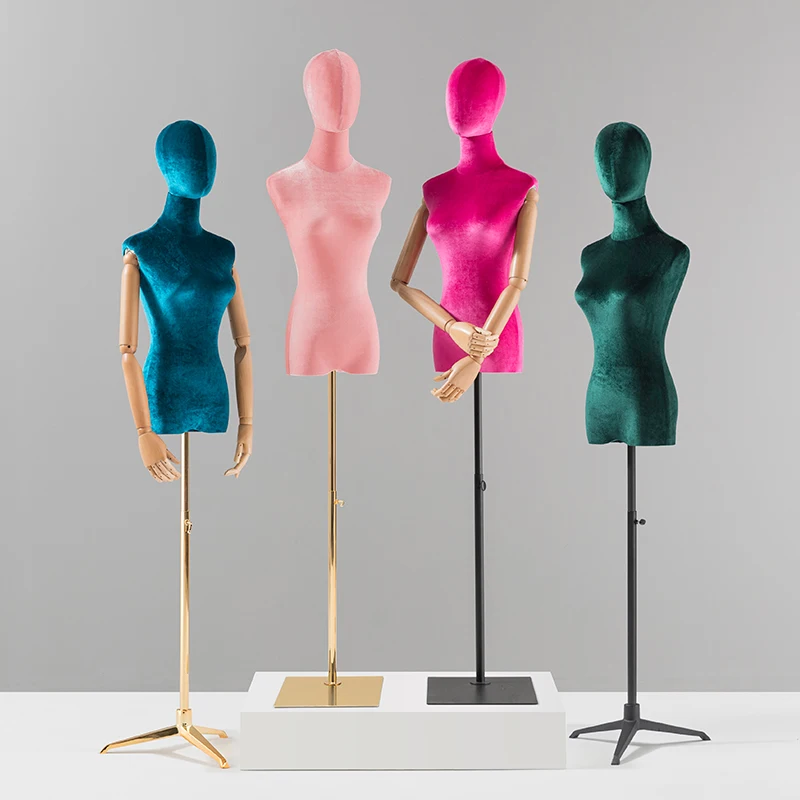 Luxury Colorful Fabric Women Dressmaker Mannequin Fabric Manican ...