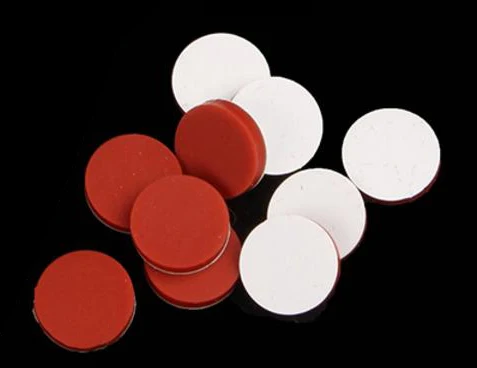 100pcs/lot 8mm*1.5mm White PTFE/ red Silicone septa septum for 2ml ...