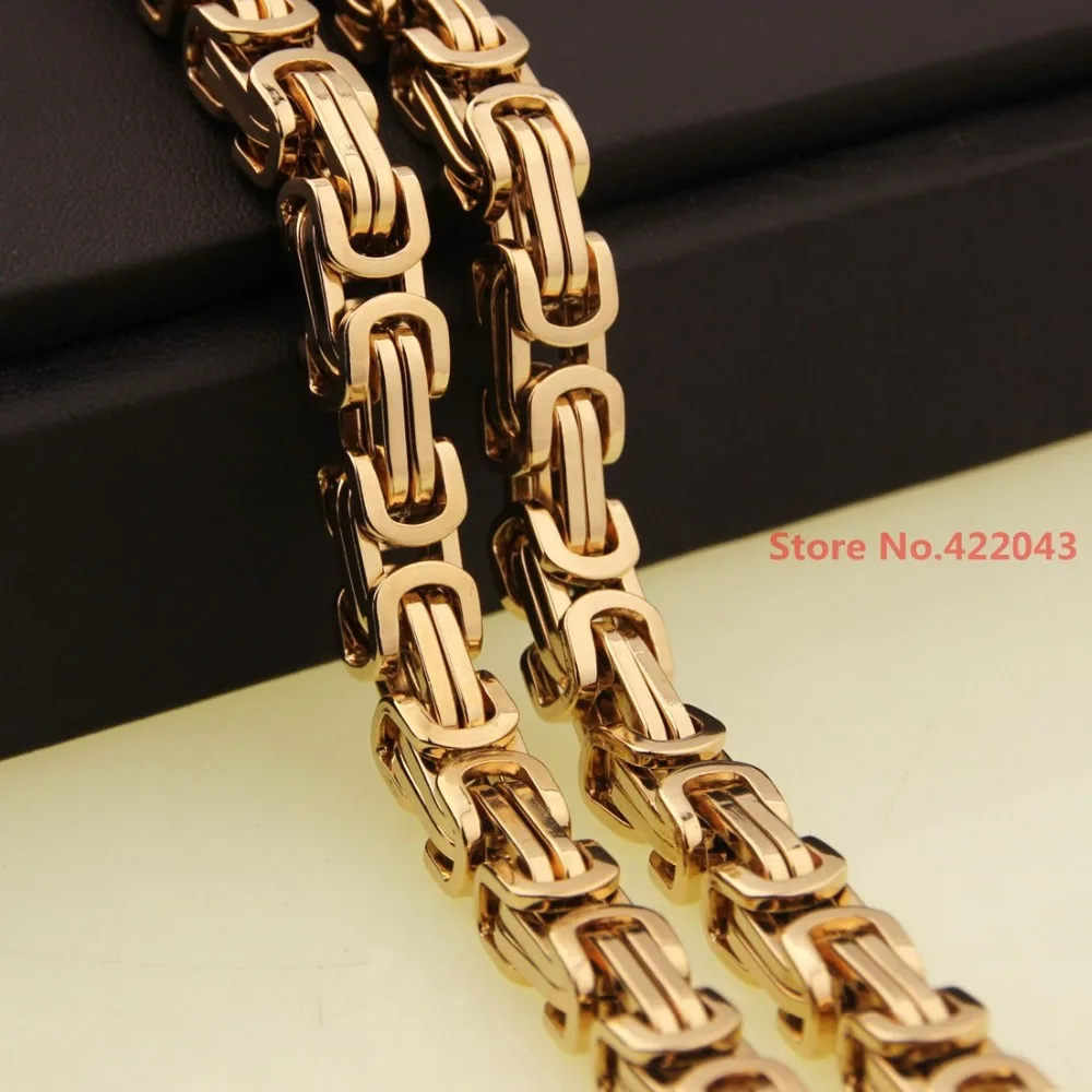 Charming-Modal-Casual-Men-4-5-8mm-Byzantine-Stainless-Steel-Braided ...
