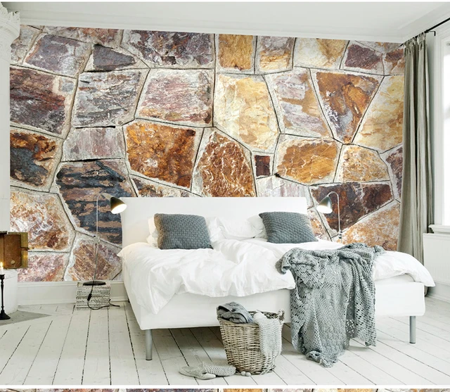Faux Stone Wallpaper