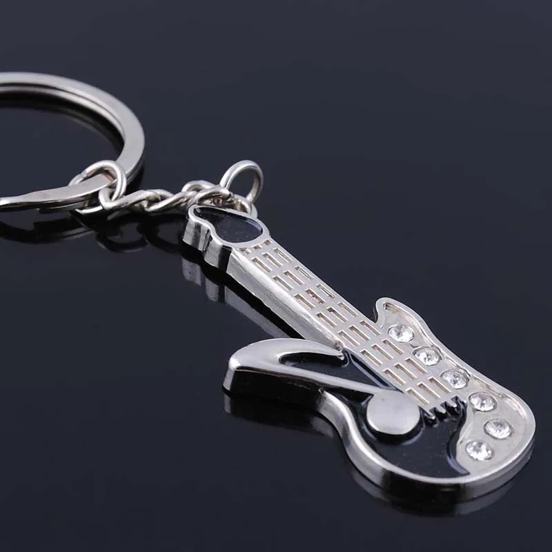 XUANRAN keychain Metal Point Drill Musical Keychain Guitar Keyring 2016 ...
