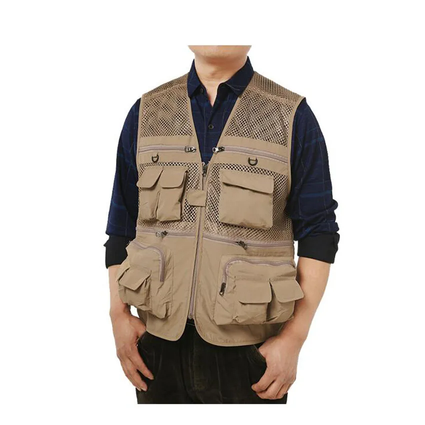 Outdoor Hiking Camping Vest Anti Shrink Anti Wrinkle Quick Dry