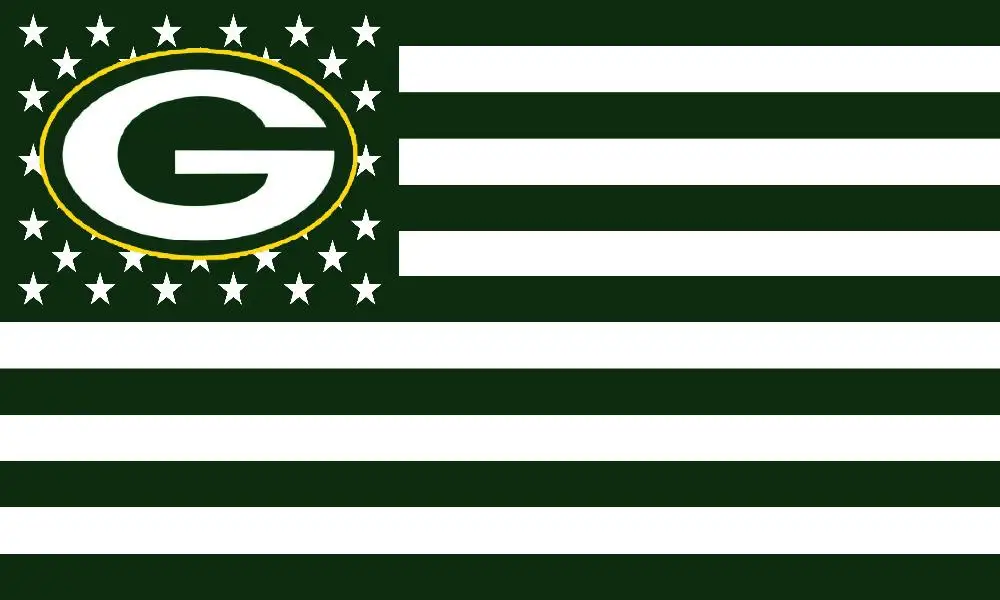 Green Bay Packers Flag 3x5 FT Banner 100D Polyester NFL flag 144*96cm ...