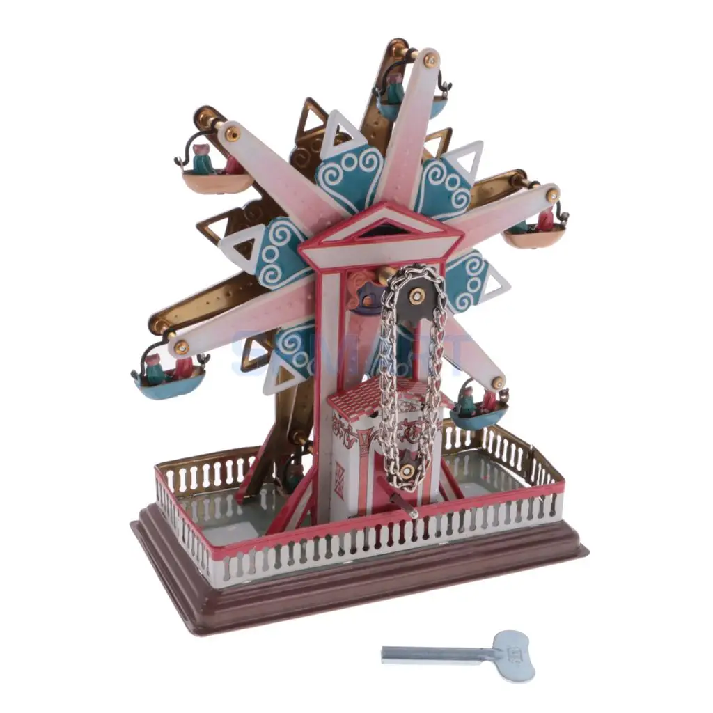 Retro Ferris Wheel Tin Clockwork Collectables Vintage Tin Wind Up Toys ...