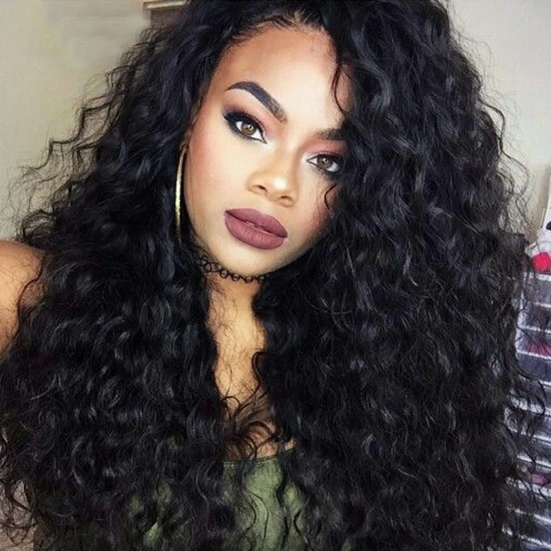 250 Density Wet And Wavy Brazilian Virgin Hair Lace Frontal Human Hair