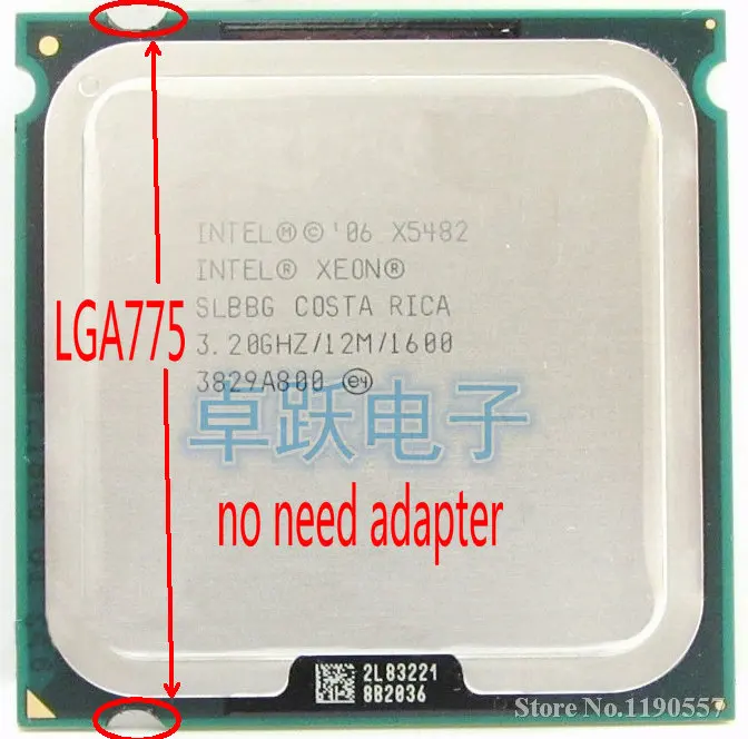 INTEL XEON X5482 3,2 GHz/12M/1600Mhz/CPU igual a LGA775 Core 2 Quad CPU ...