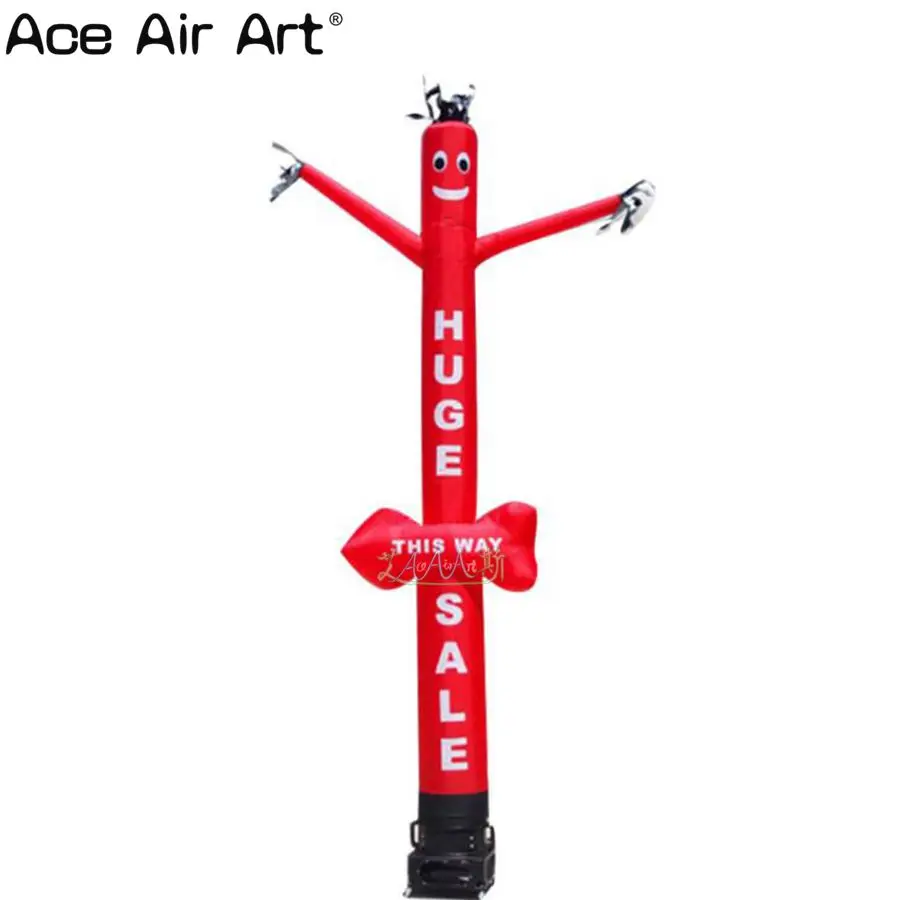 Hot sale 5m H inflatable dancing man with single leg customized logo ...