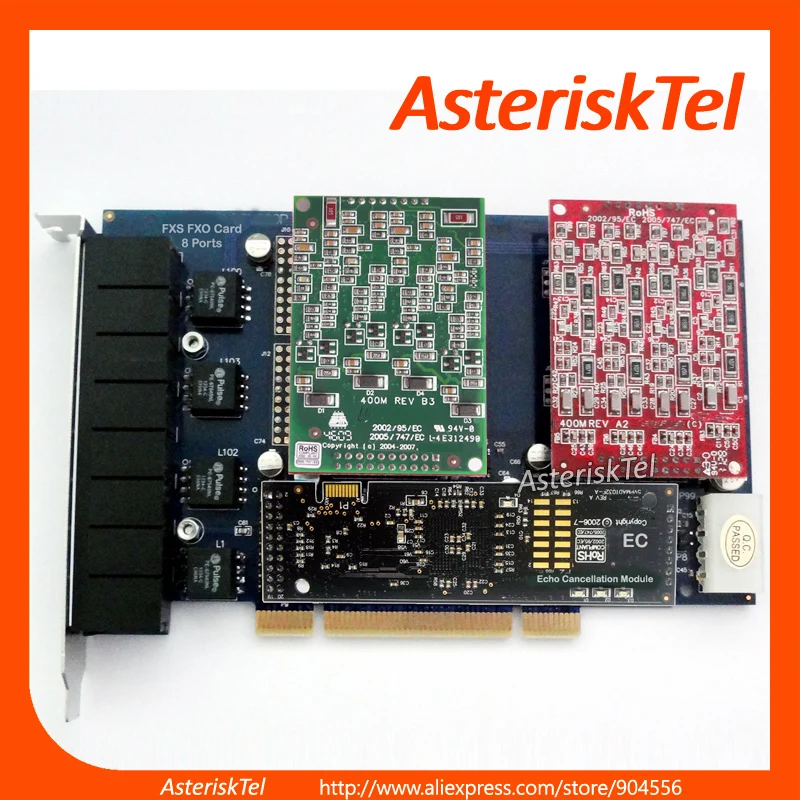 TDM800P-PCI-con-puertos-4-FXO-4-FXS-con-Hardware-EC-tarjeta-Asterisk ...