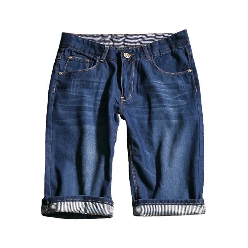 Men's Cotton Denim Shorts Blue Short Jeans New Summer bermuda Thin ...