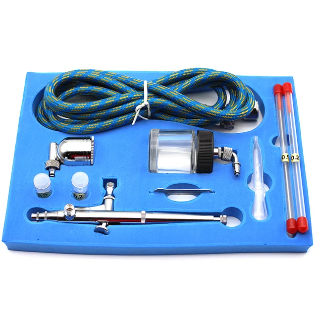 Complete Airbrush Kit 0.3mm Dual Action Airbrush Kit With Compressor ...