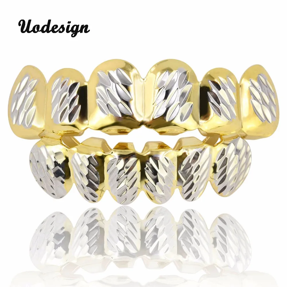HIPHOP Dental Grillz Teeth Caps Grills Gold Silver Steampunk Hiphop Men ...