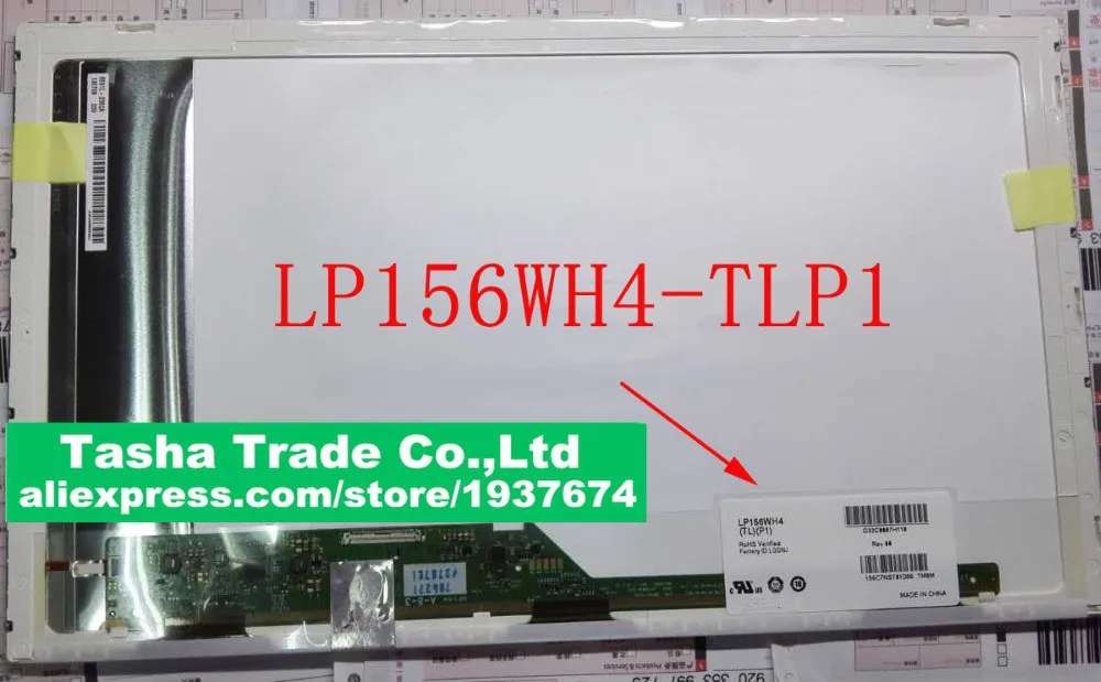 Tela lcd 15.6*1366 hd, compatível com 156wh4 (tl), p1), matriz de ...
