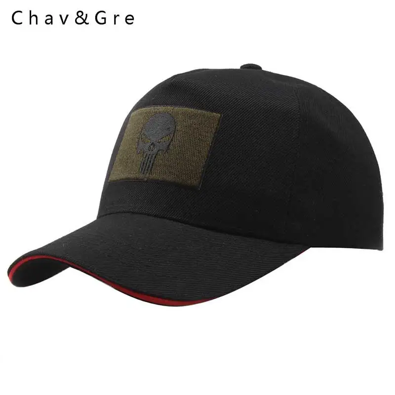 Chav&Gre Cotton Tactical Baseball Cap Skull American Sniper Army ...