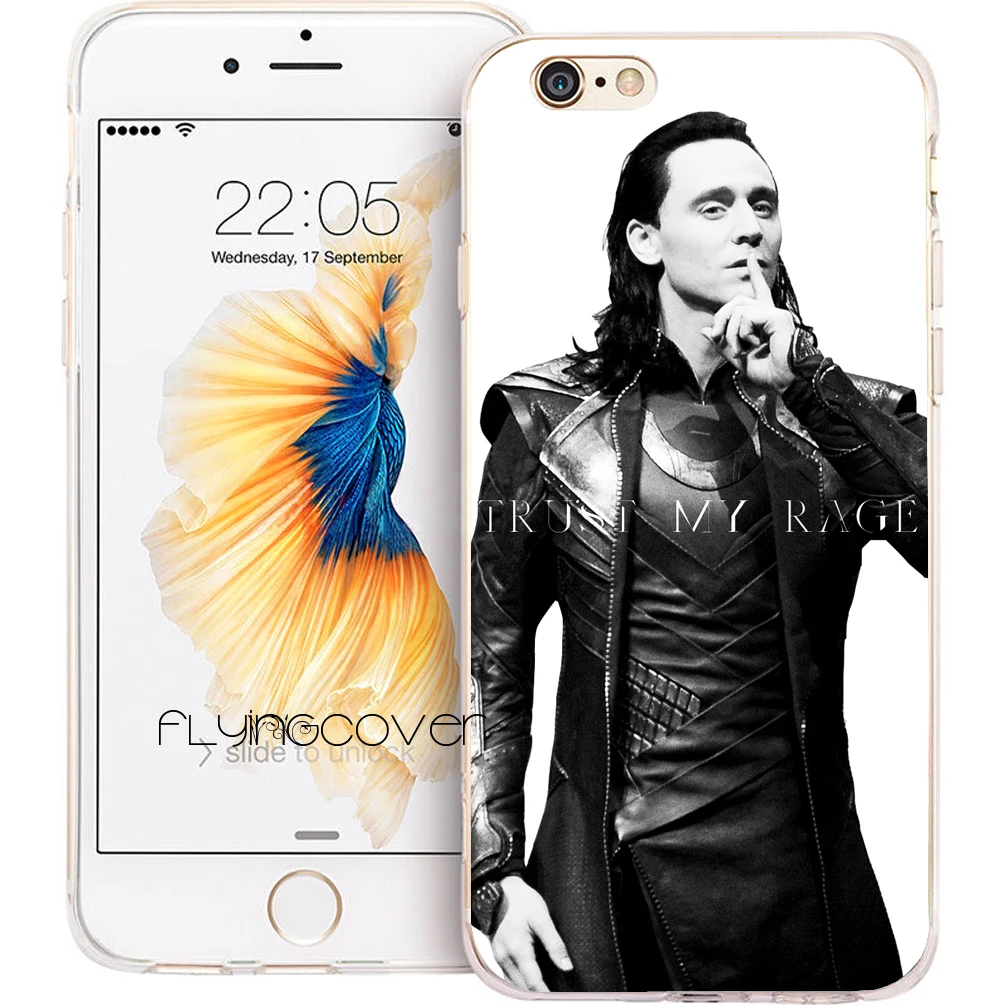 Coque Marvel Hero Loki Clear Soft TPU Silicone Phone Cover for iPhone X ...
