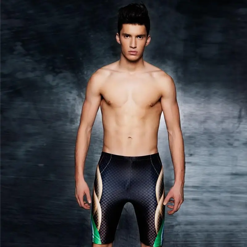2017 Professional Boxer Swimming Trunks Man Sexy Tight Slim Swimming