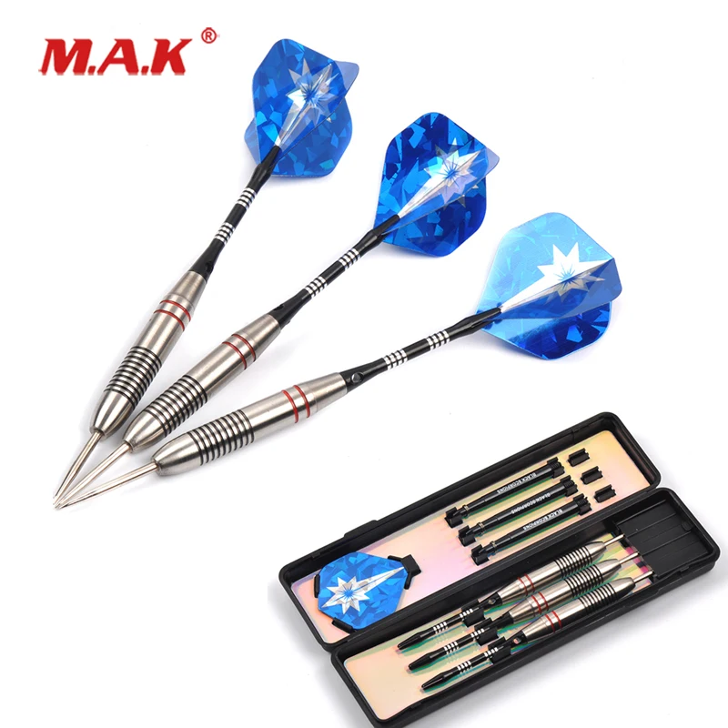 3pcs Straight Dart with Stainless Iron Nickel Plated and Carved ...