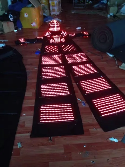 LED Robot LED stelzen roboter kostüm Led bühne leistung service helm ...