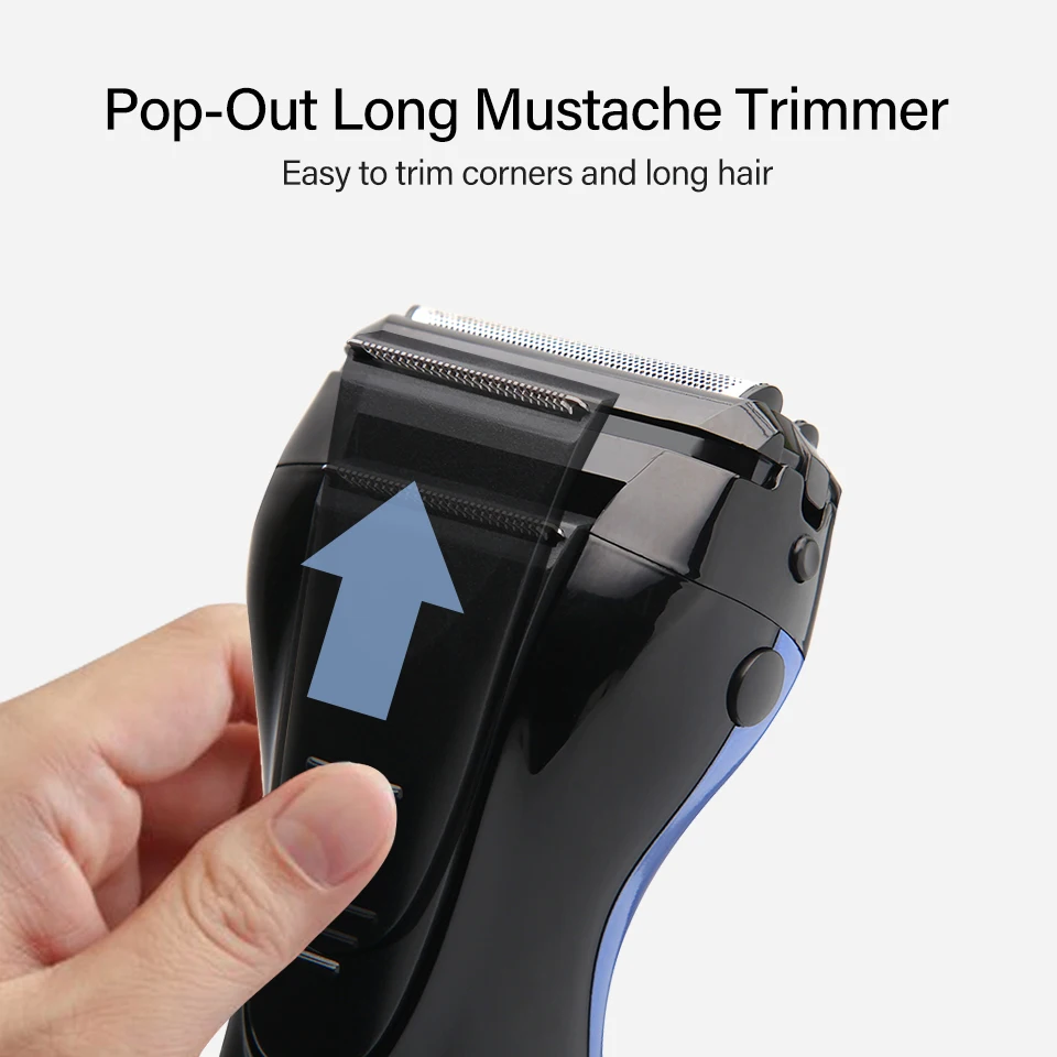 PRITECH Electric Shaver Rechargeable Electric Razor Shaver For Men ...