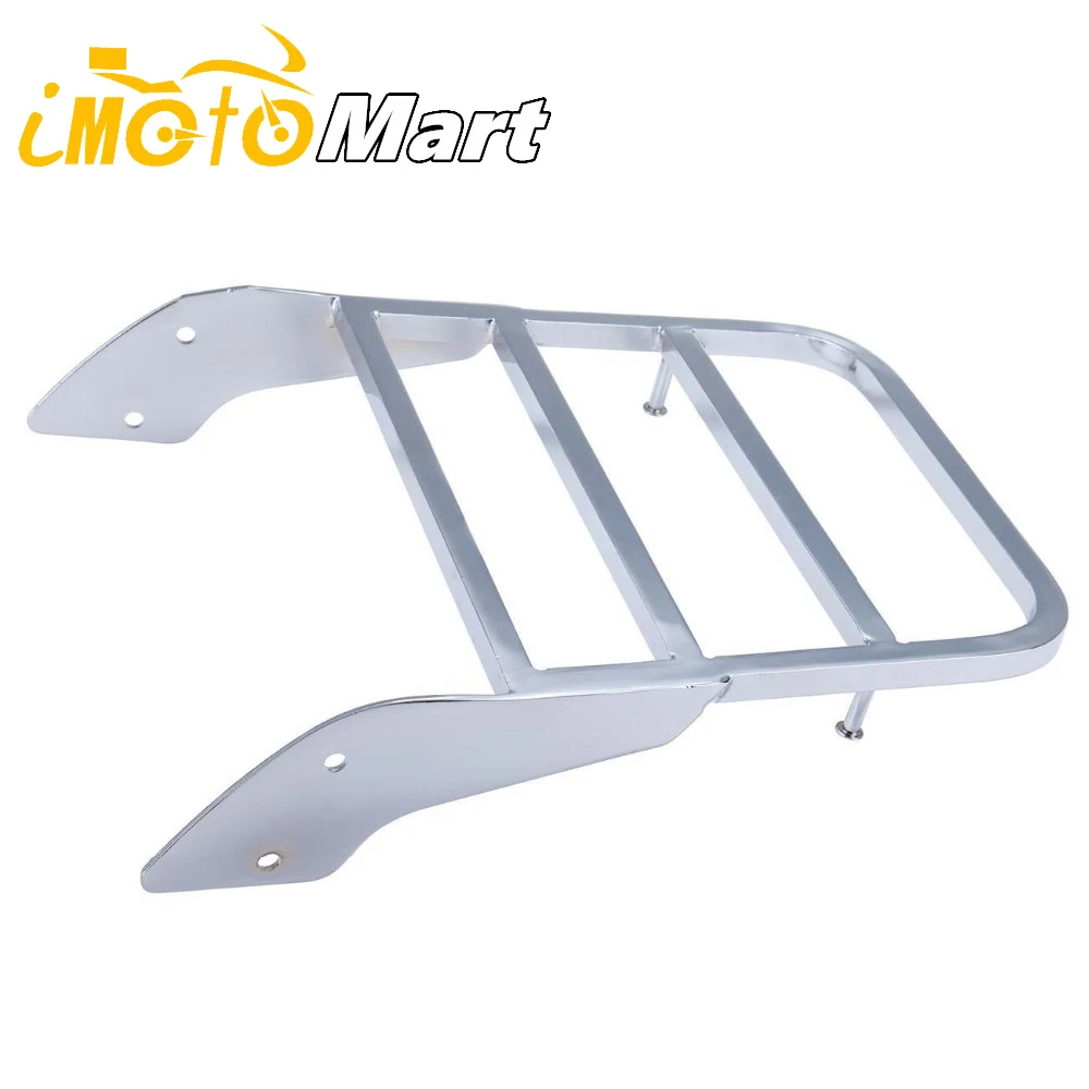 Chrome-Motorcycle-Rear-Sissy-Bar-Luggage-Rack-For-Honda-Shadow-Steed ...