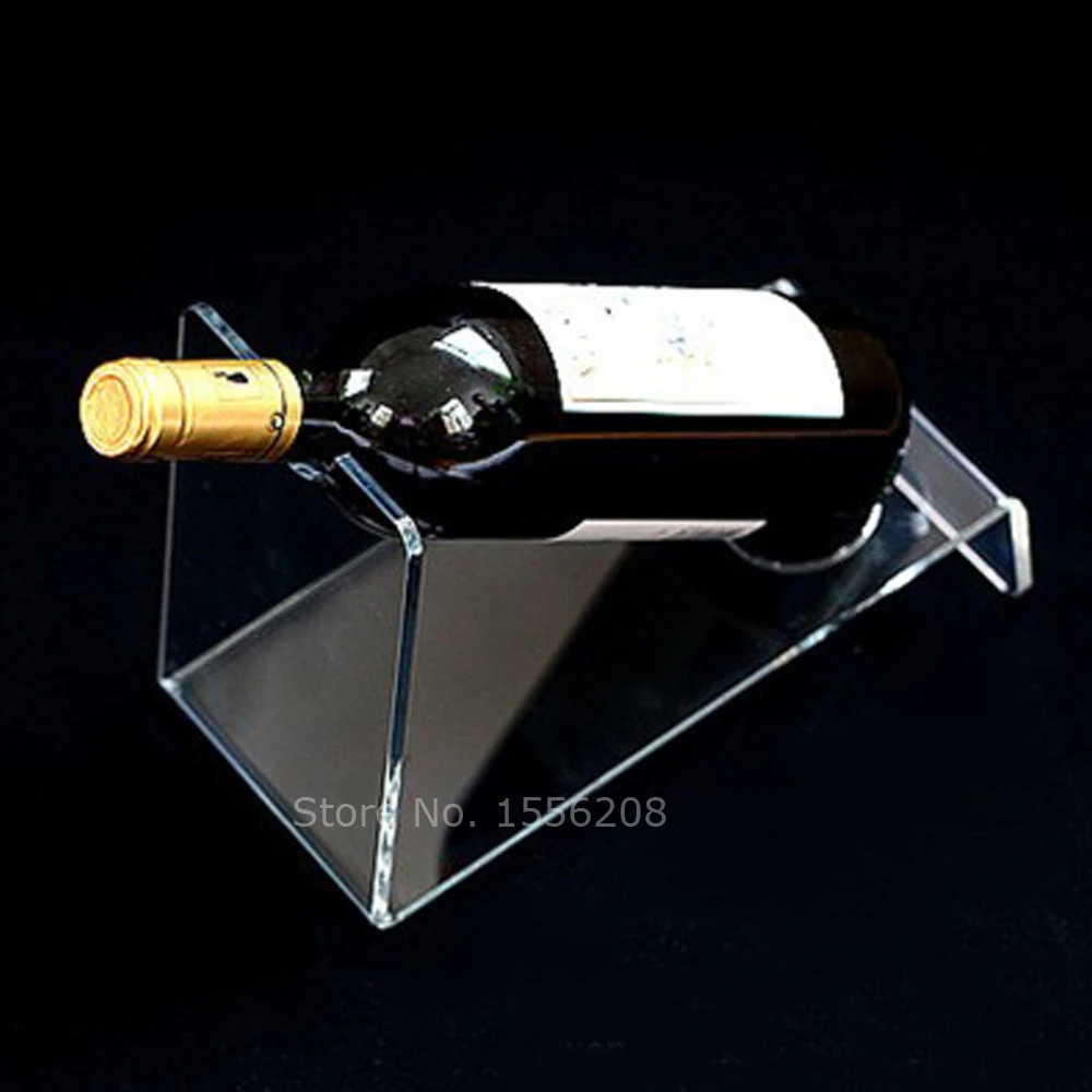 Home Decoration Acrylic Display Frame Plexiglass Wine Bottle Stand ...
