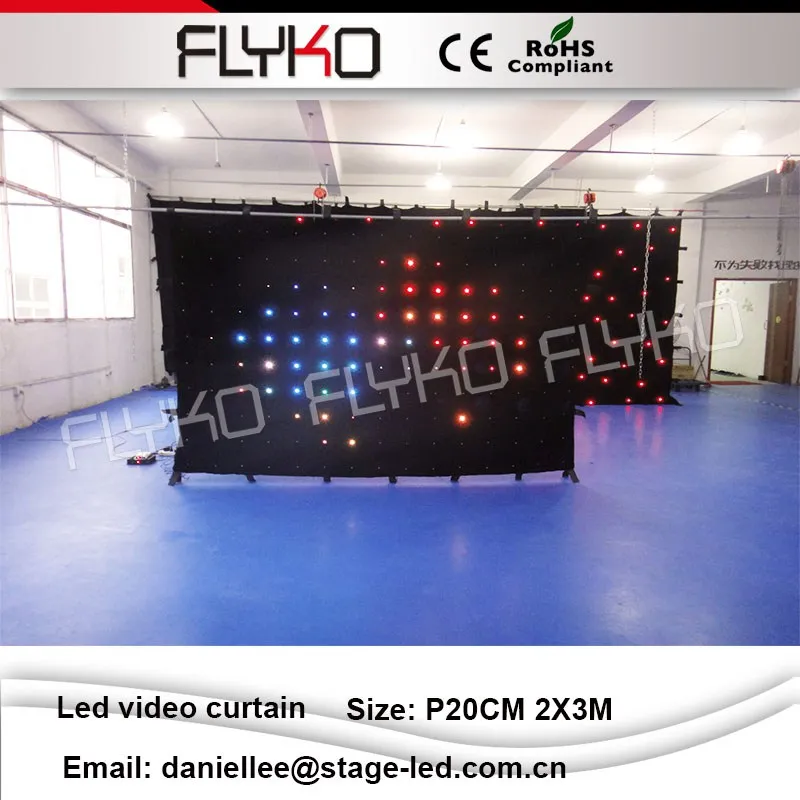 Led Curtain For Dj Booth P20 2x3m New Design Amazing Led Curtain Light ...
