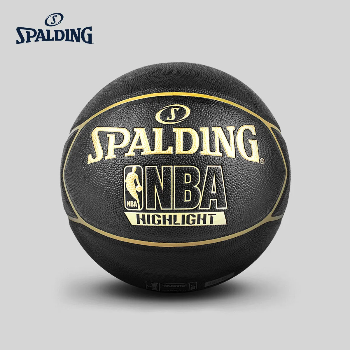 Original SPALDING Highlight Golden NBA LOGO Indoor and Outdoor PU ...