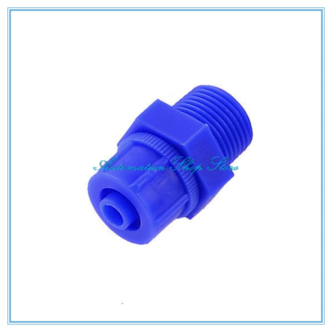 Plastic Steel Corrosion Resistant Fast Twist Male Threaded Blue Plastic ...
