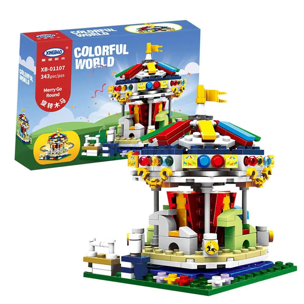 Carousel Diamond Nano Block Mini Micro Building Blocks Toys Gift For ...