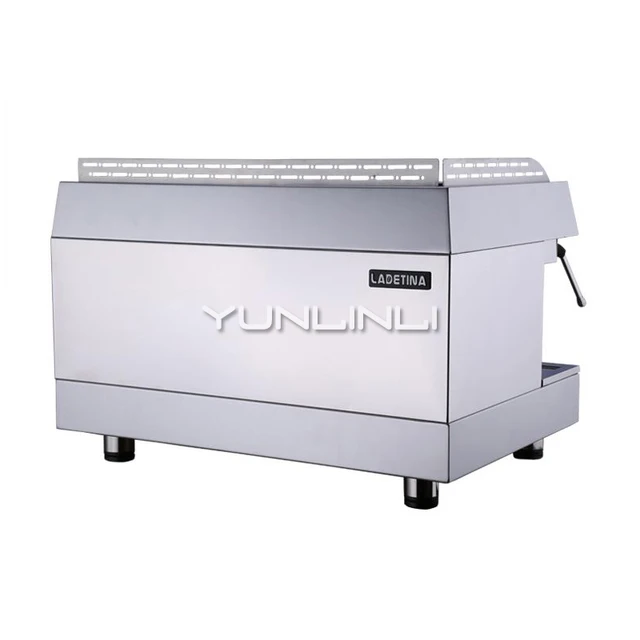 Commercial Semi-Automatic Espresso Machine Double-headed Italian Coffee ...