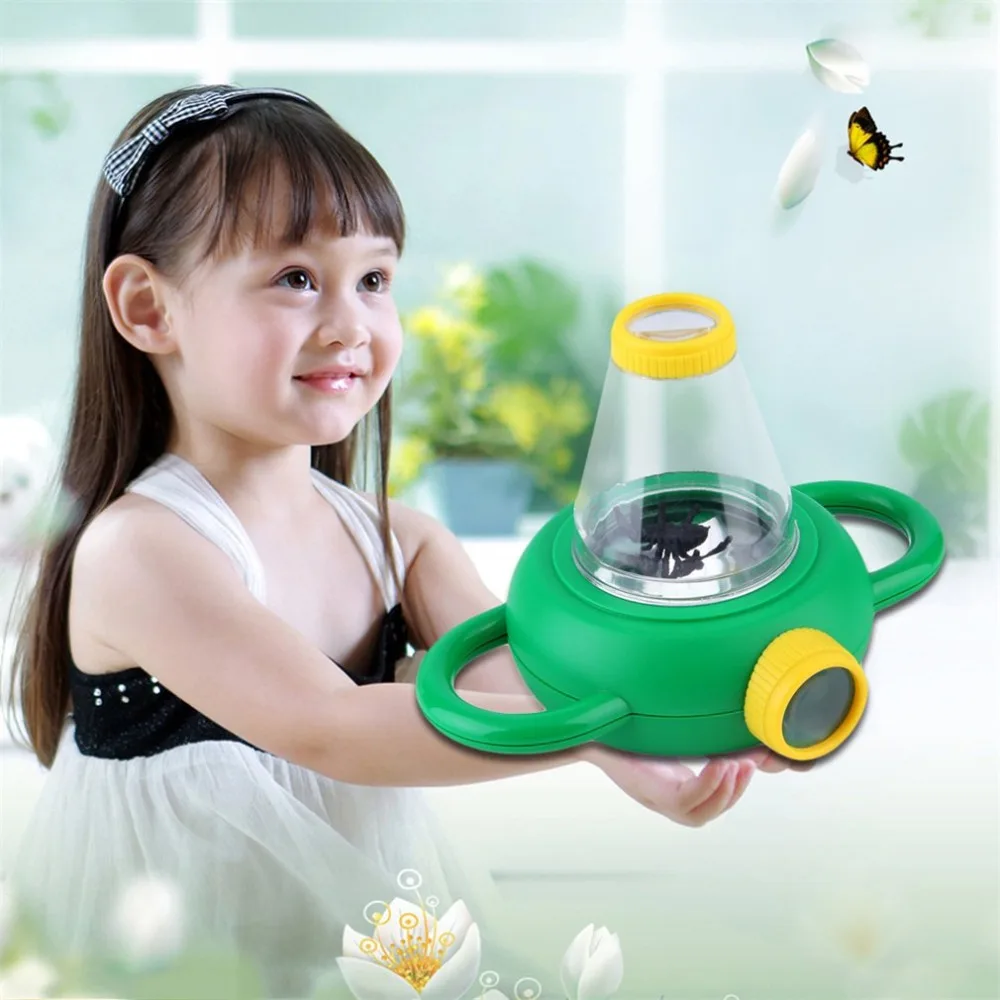 Excellent Two Way Bug Insect Observation Viewer Kids Toy Magnifier ...
