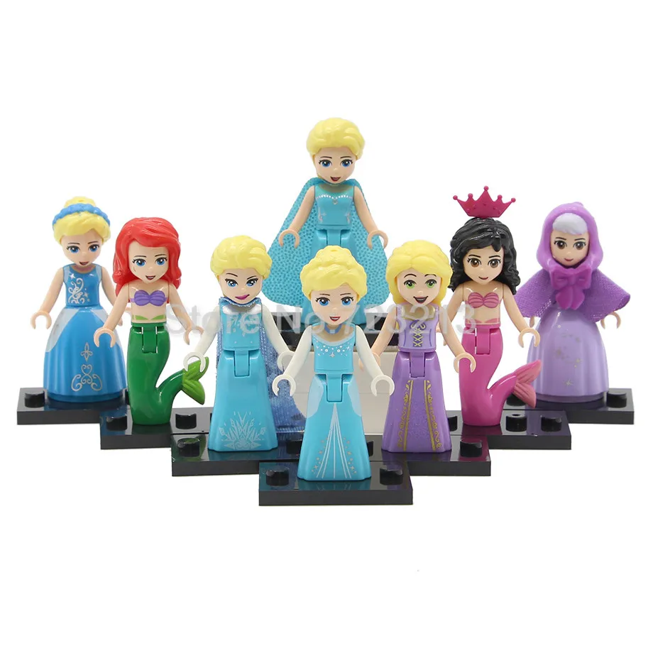 Single Sale Princess Girl Fairy Tale Figure Belle Doll Mulan Cinderella ...