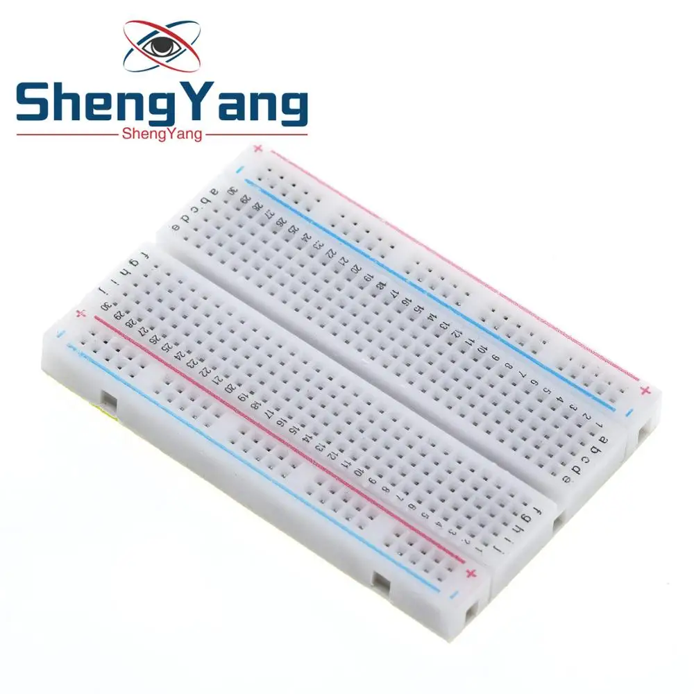 TZT-Solderless-PCB-Breadboard-400-Tie-Points-Mini-Protoboard-Universal ...