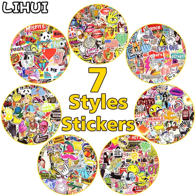 Aliexpress.com : Buy 100 PCS Classic Fashion Graffiti Stickers Retro ...